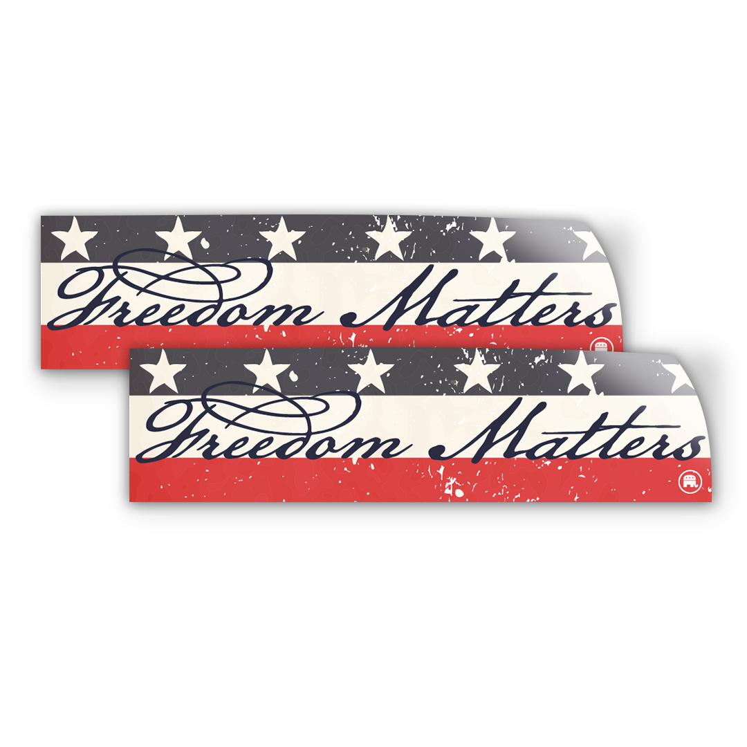 Freedom Matters Bumper Stickers (Set of 2) – Official GOP Store